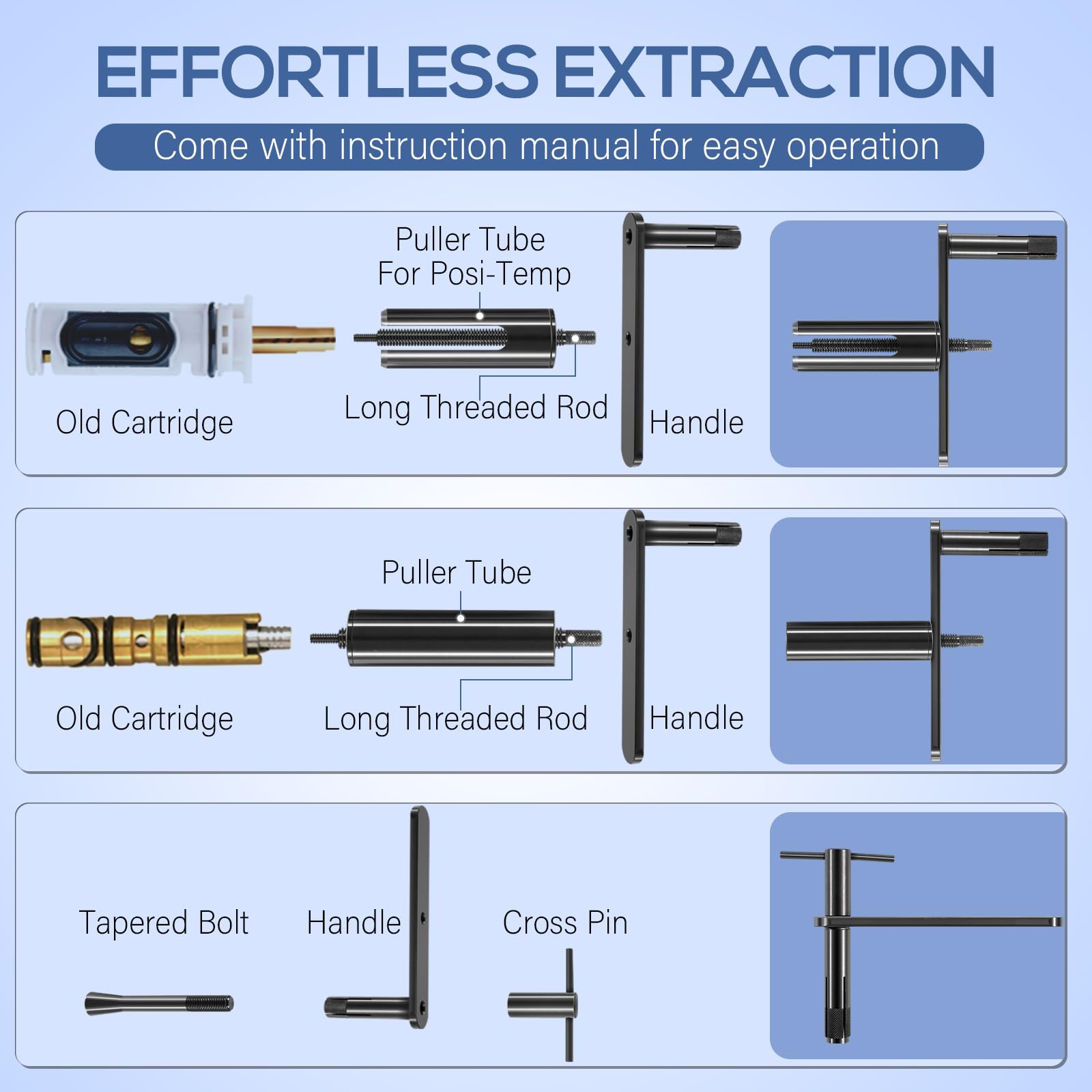 Snapklik.com : 999150 Shower Cartridge Extractor Tool Cartridge Puller ...