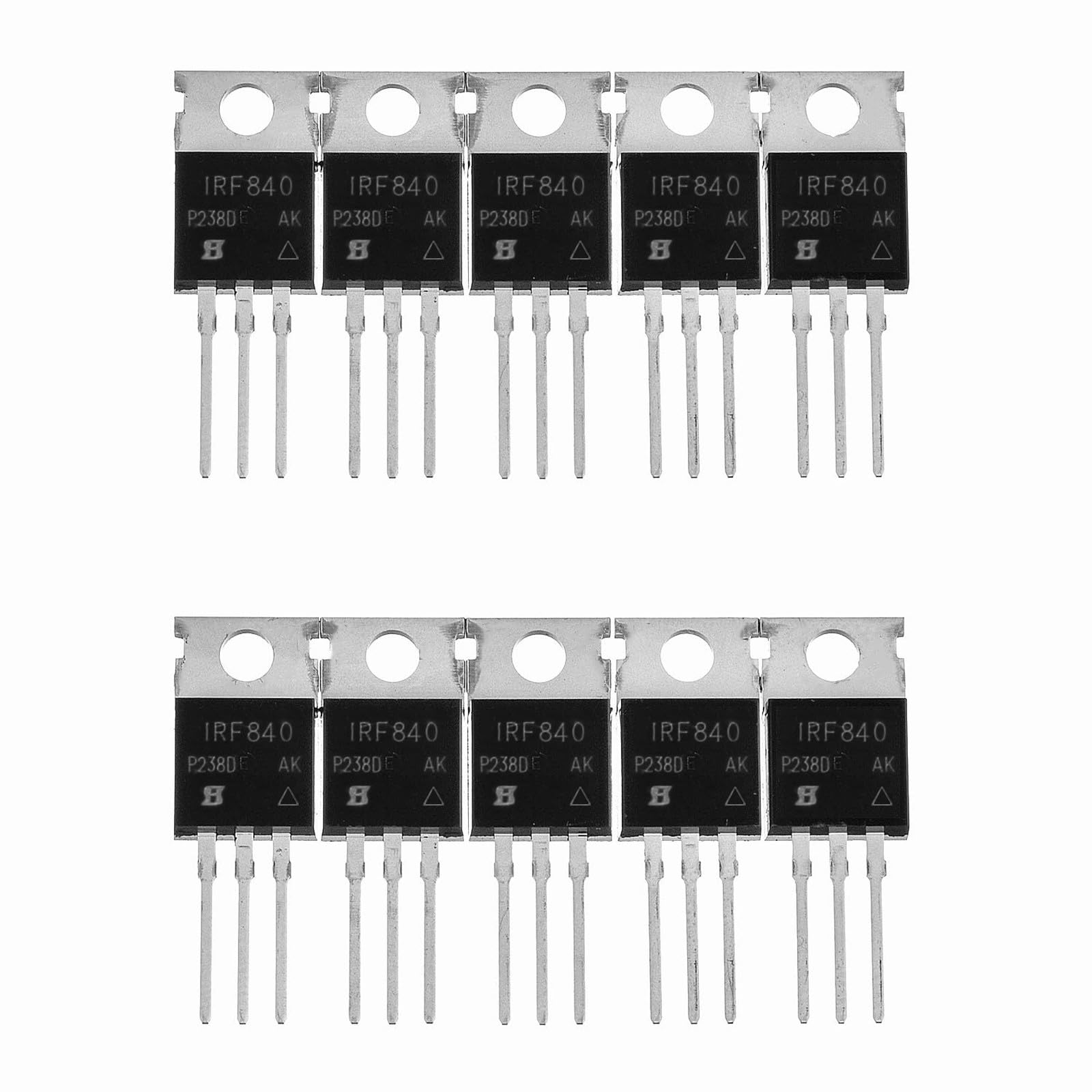 Snapklik.com : 10 Values 50 PCS MOSFET Kit, IRFZ44N IRF510N IRF530N ...