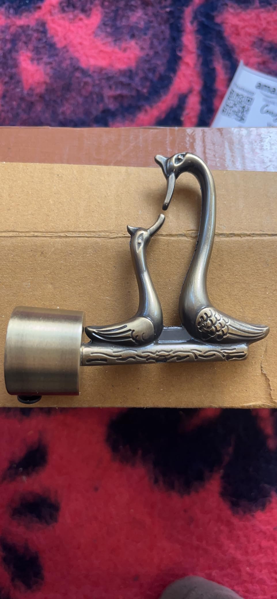 Buy Arena Stainless Steel Curtain Bracket Set, Swan Designed 1 Inch ...