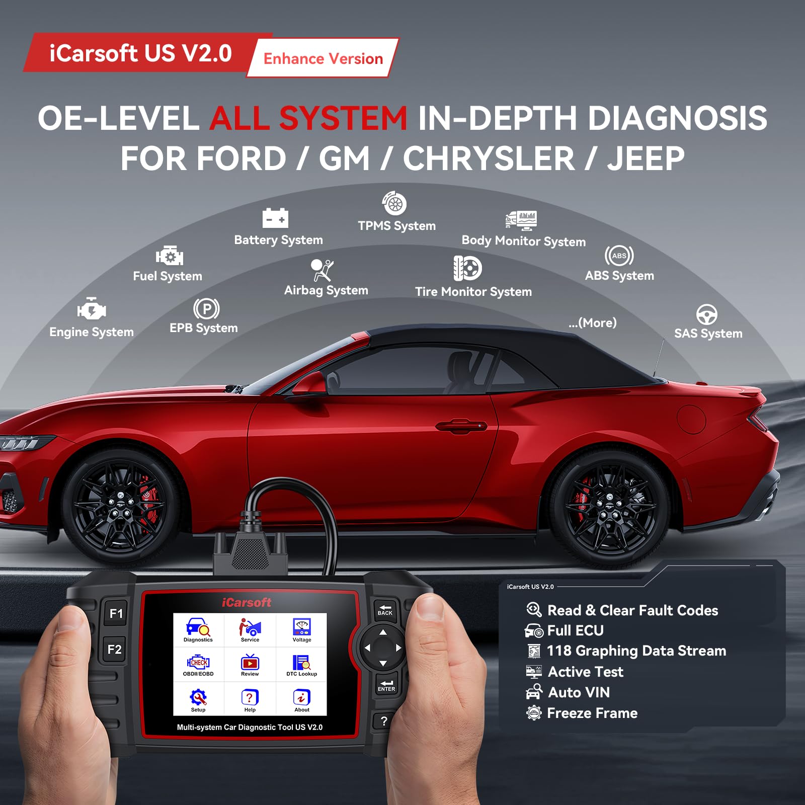 Snapklik.com : Full System Diagnostic Scan Tool For GM Ford Chrysler ...