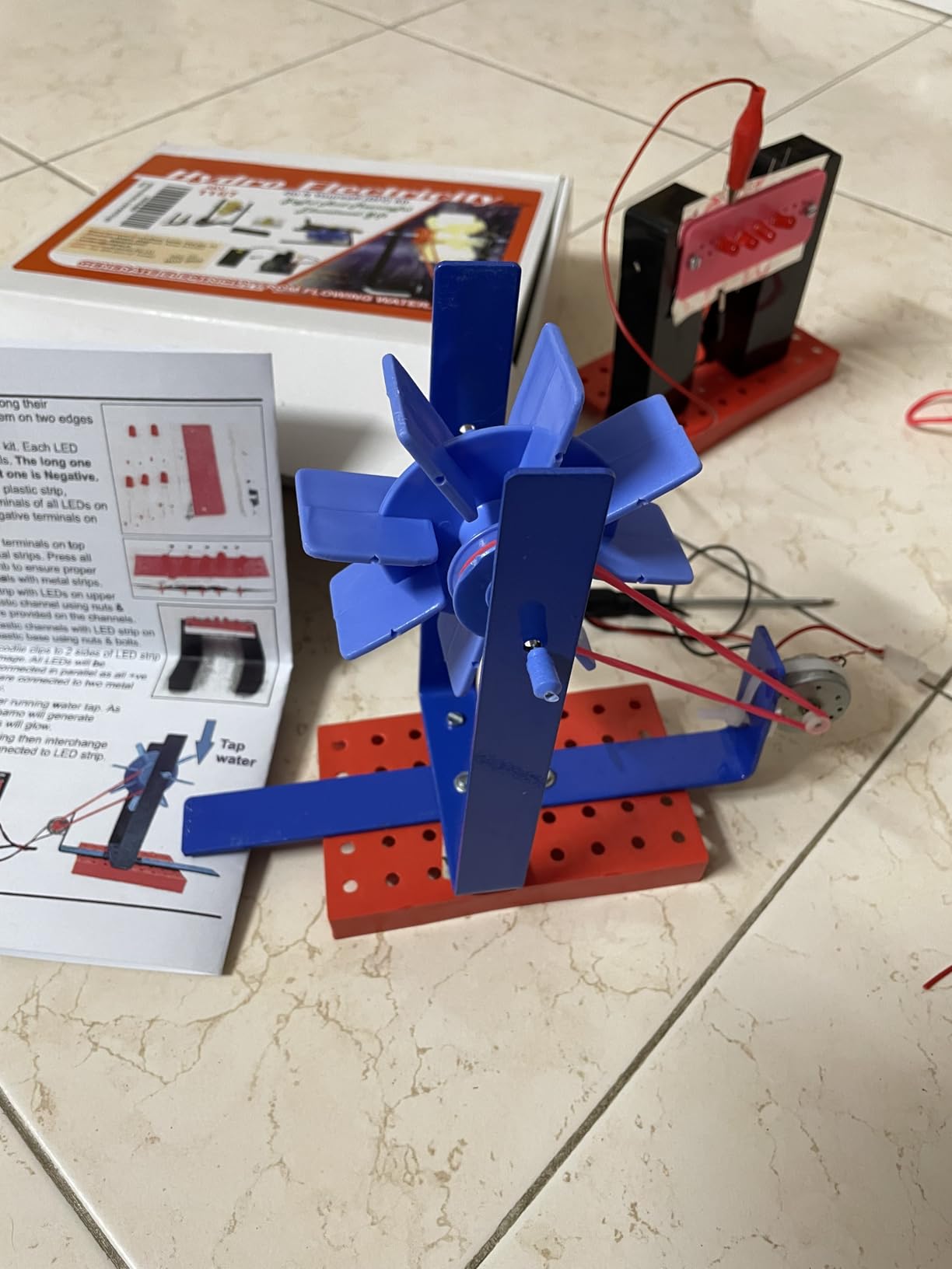 Buy StepsToDo Hydroelectric Power Generation DIY Kit. Hydro Electricity ...