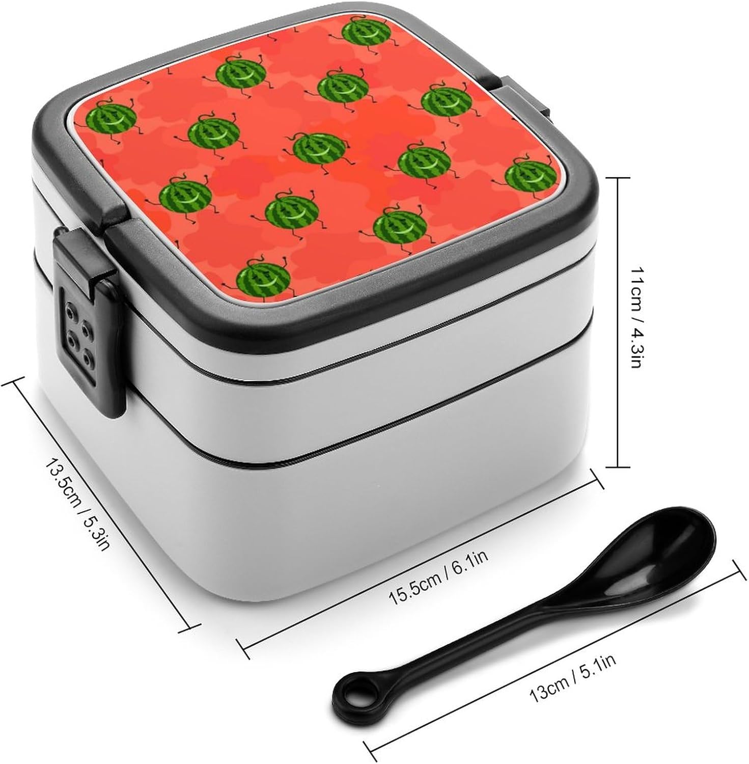 Funny Watermelon Lunch Box Portable Bento Box Food Container Bento ...