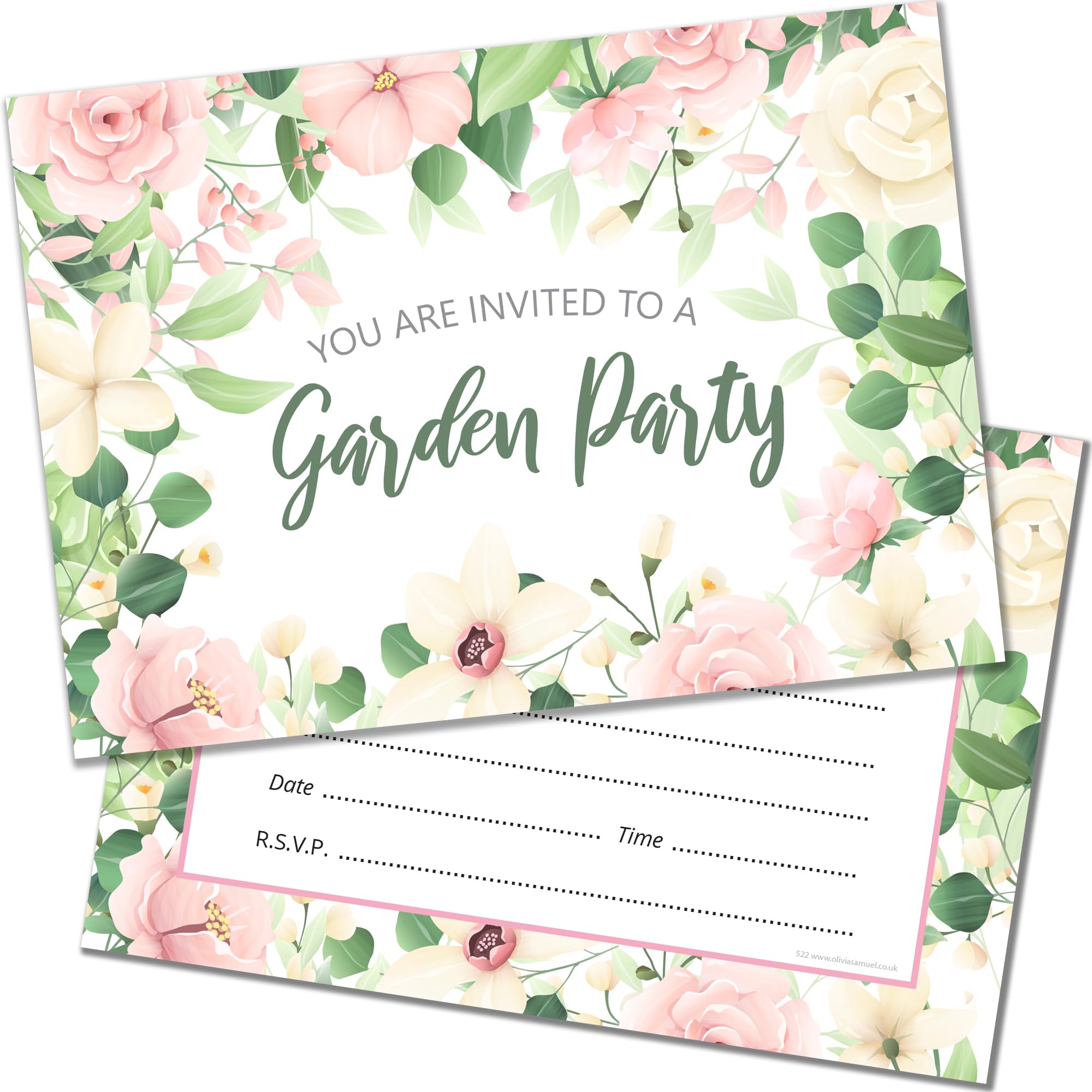 Garden Party Invitations Free Printable