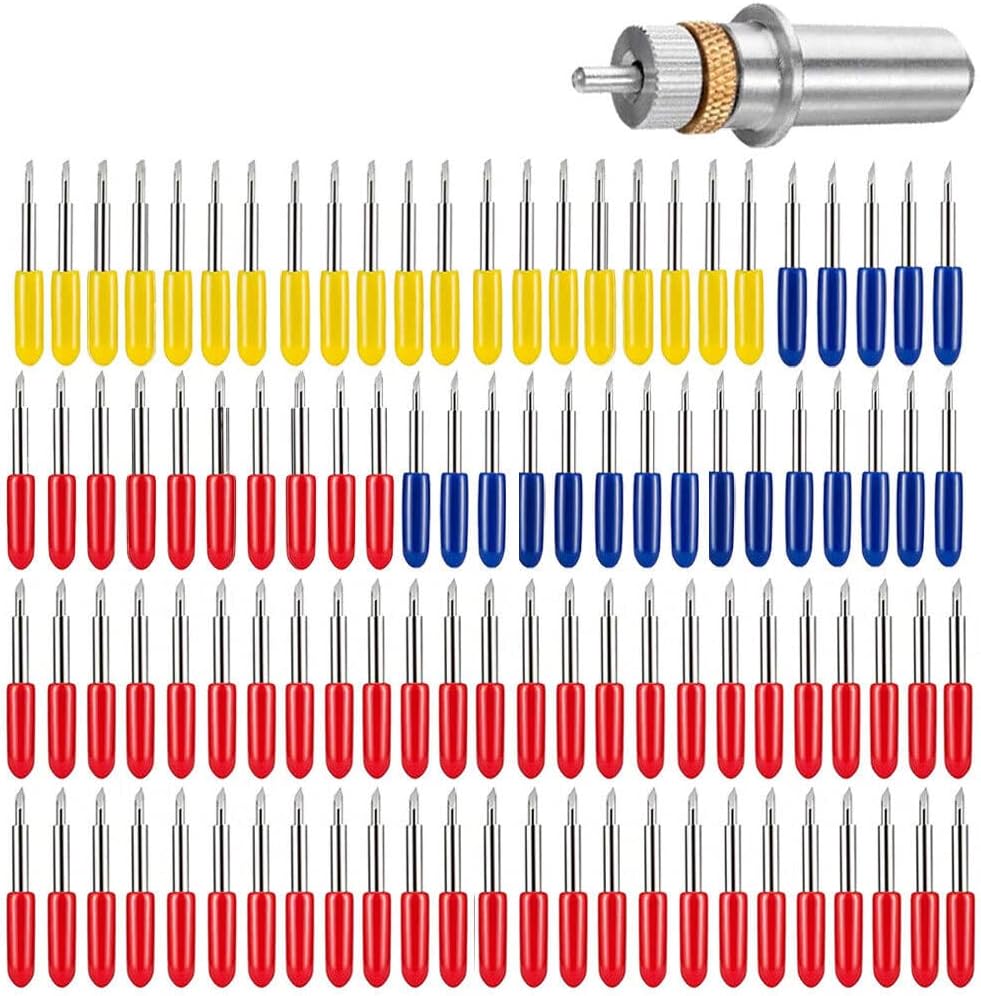 Amazon.com: 101PCS Vinyl Cutter Knife Blades 30/45/60 Degree for Roland ...