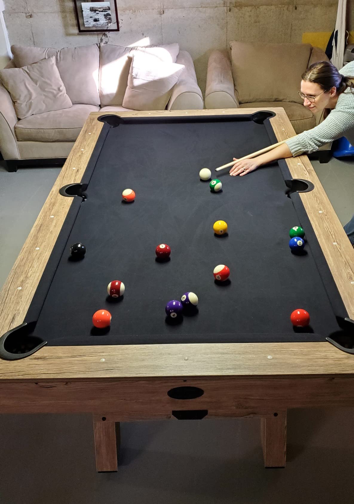$26/mo - Finance GoSports 7 ft Pool Table with Wood Finish - Modern ...