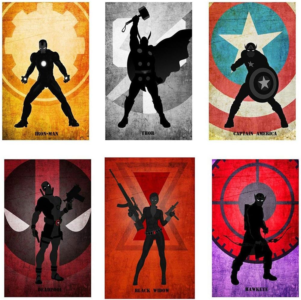 AD INFINITUM Marvel Wall Decor Posters 300gsm Matte Paper | Set of 6 ...