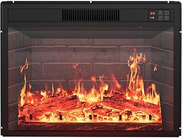 Amazon.com: GarveeTech 23" Ultra-Thin Electric Fireplace Insert Rear ...