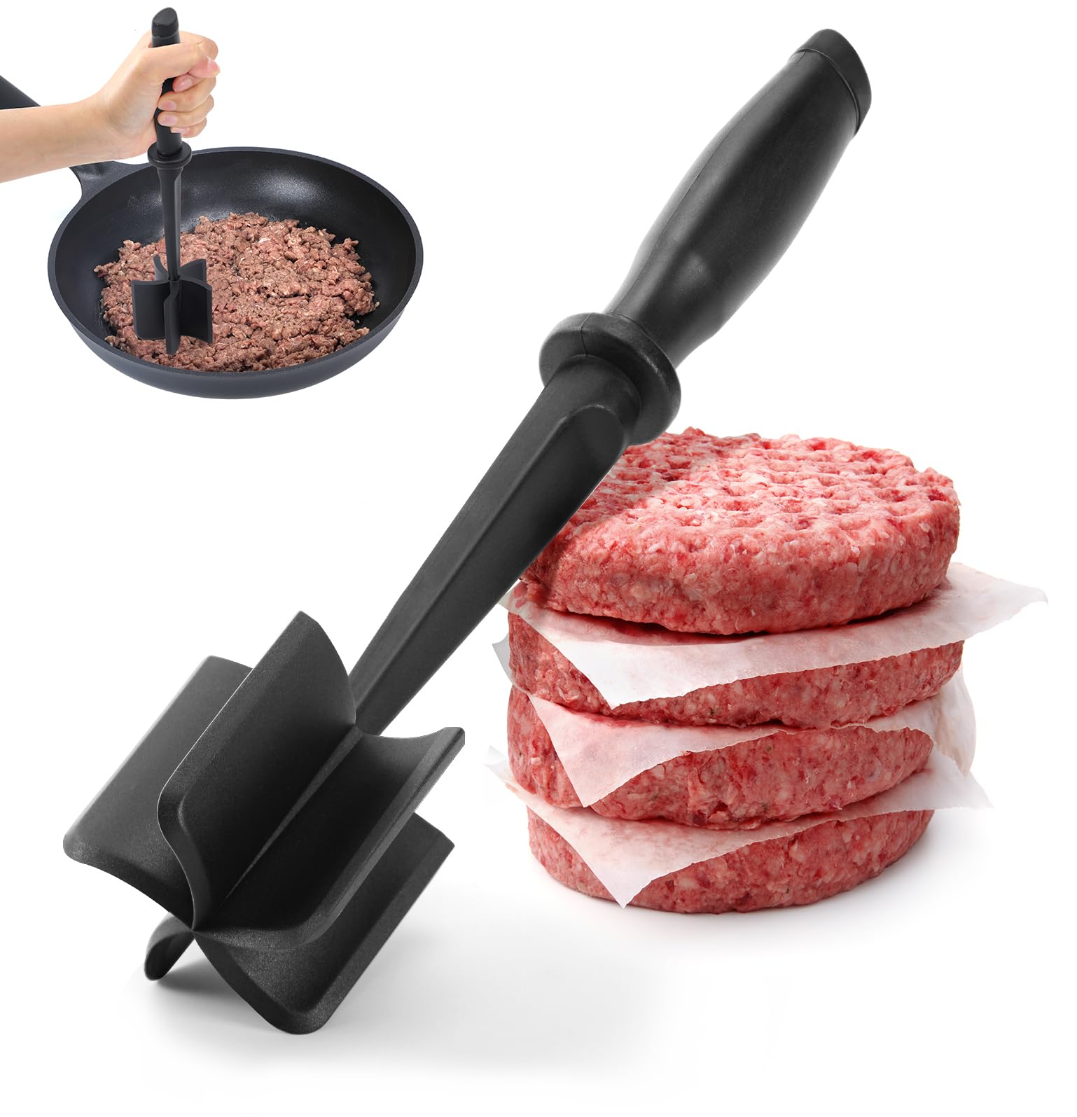 Amazon.com: CUNSENR Large Meat Chopper for Ground Beef - Heat Resistant ...