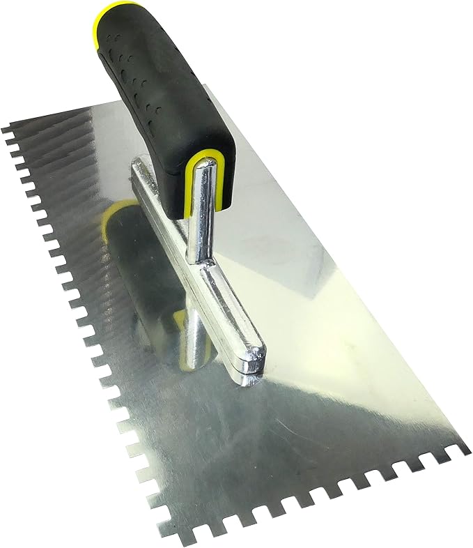 AERZETIX - C45919 - Lisseuse/Taloche à Dents 6x6mm - Lisseuse Crantée pour Carrelage - Spatule à ...