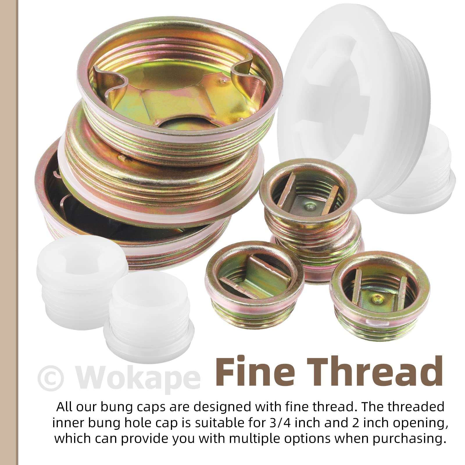 55 Gallon Barrel Bung Plug Plastic Drum 20Pcs Of Lube Bung Cap 59mm