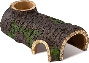 Amazon.com : Reptile Hide Caves Simulation Tree Hideout, with Feeding ...