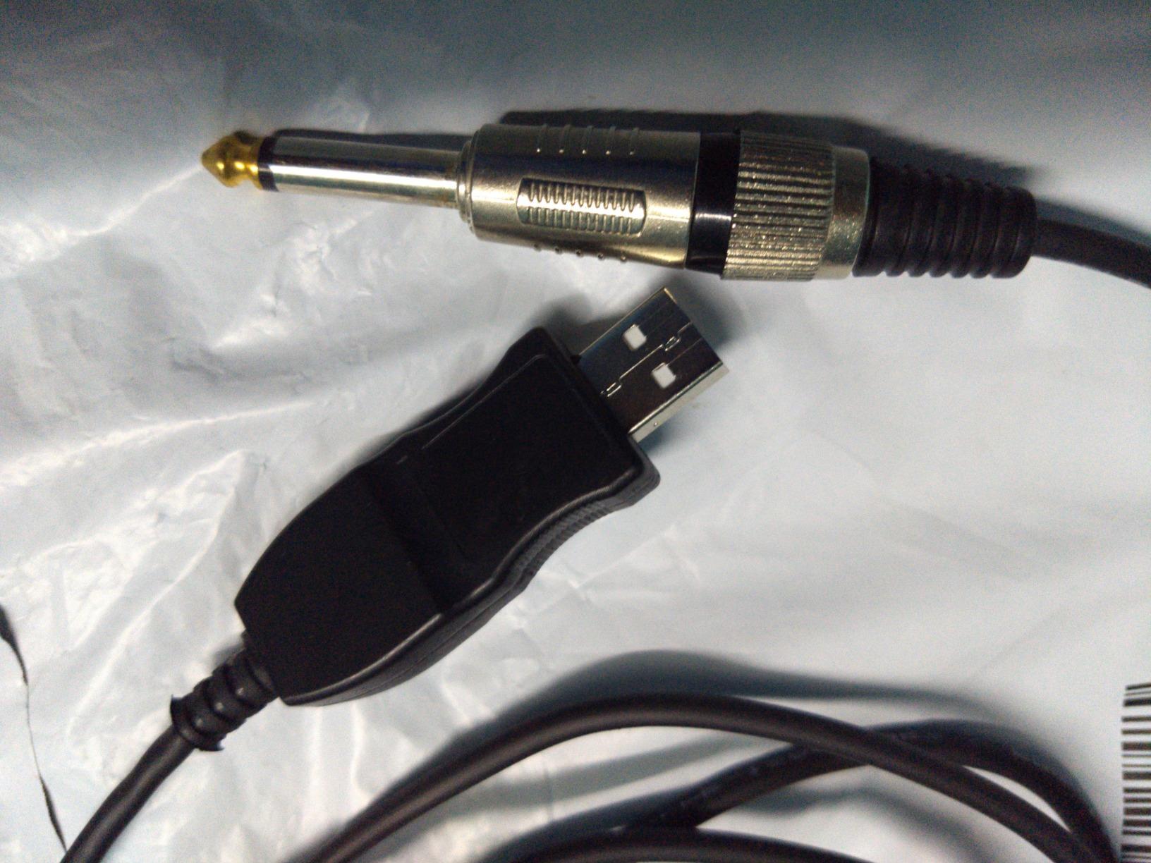 MA Premium USB to 6.35mm Jack 1/4 quarter inch Cable MIC Link Cable ...