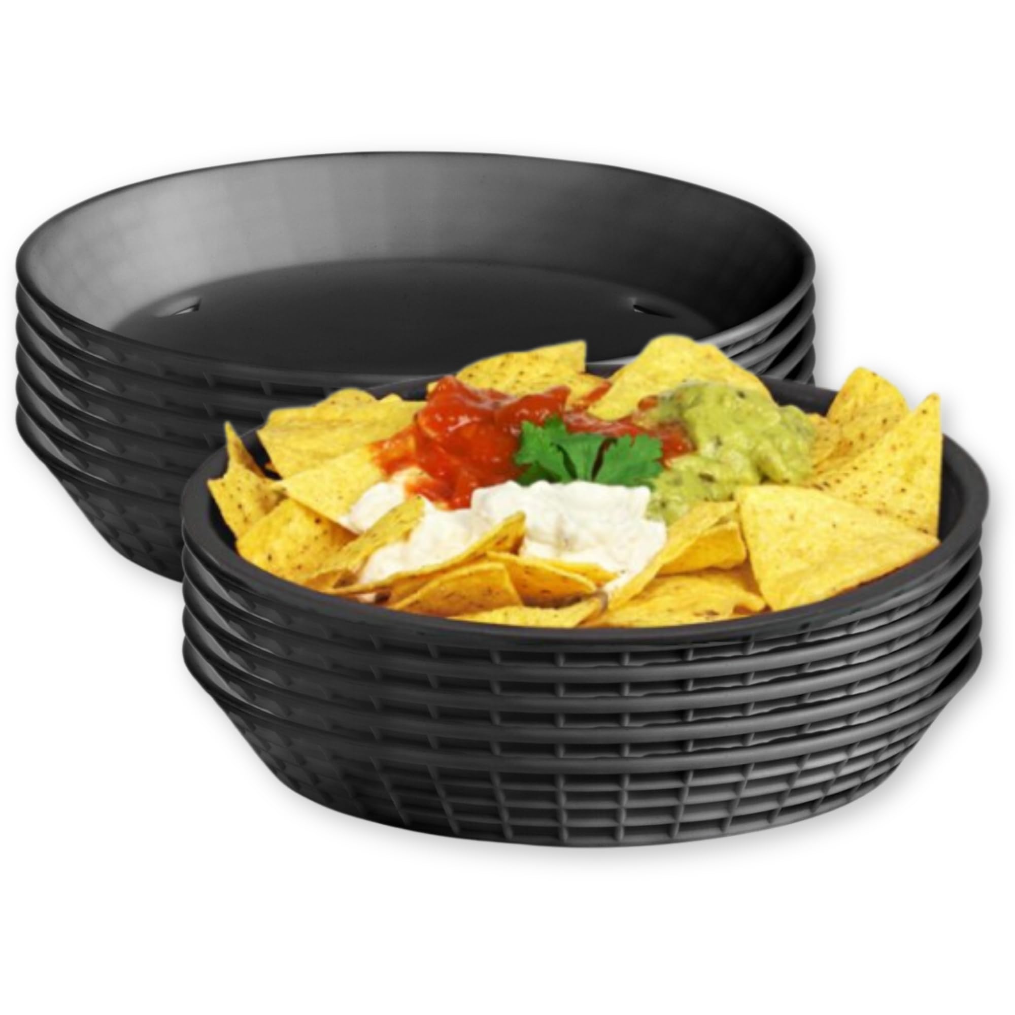 Amazon.com: TableCraft Products 13759BK Diner Platter, Polypropylene ...