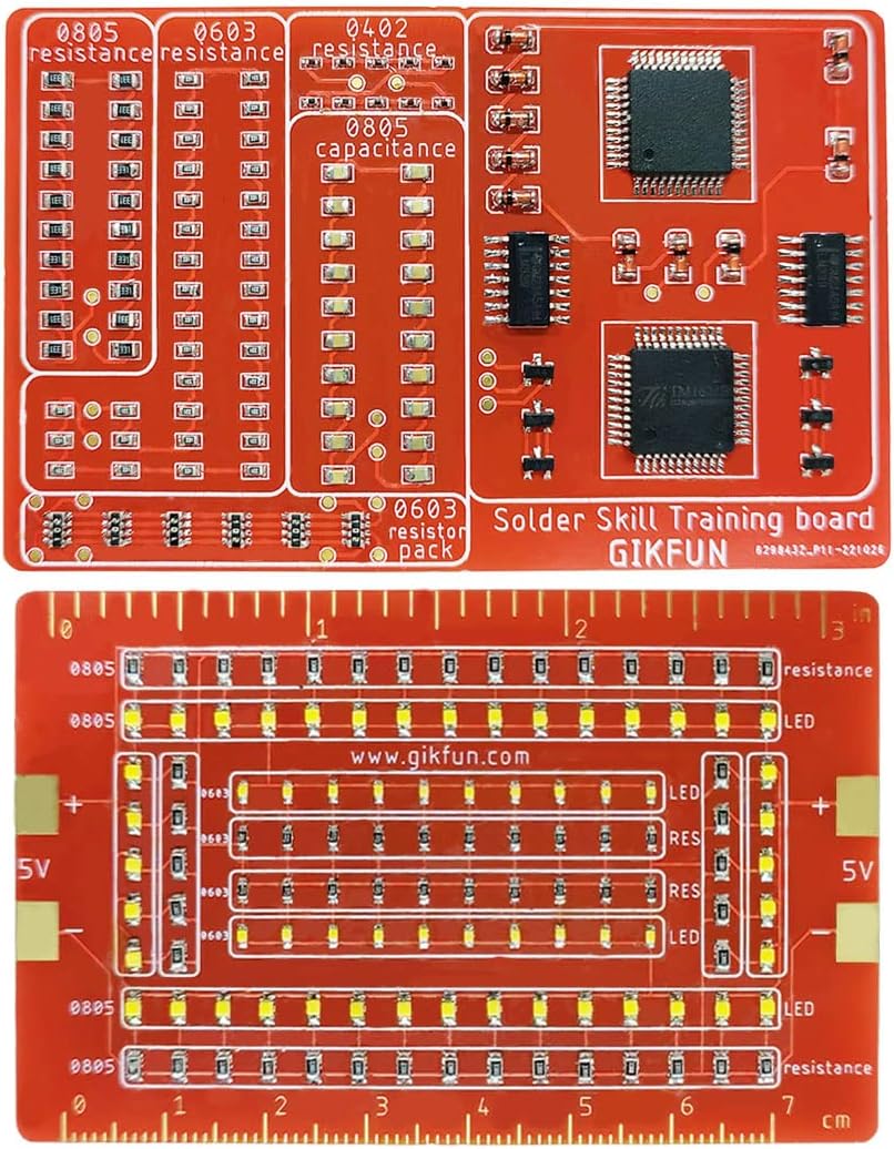 Amazon.com: Gikfun Soldering Practice Kit SMD SMT Welding Skill ...