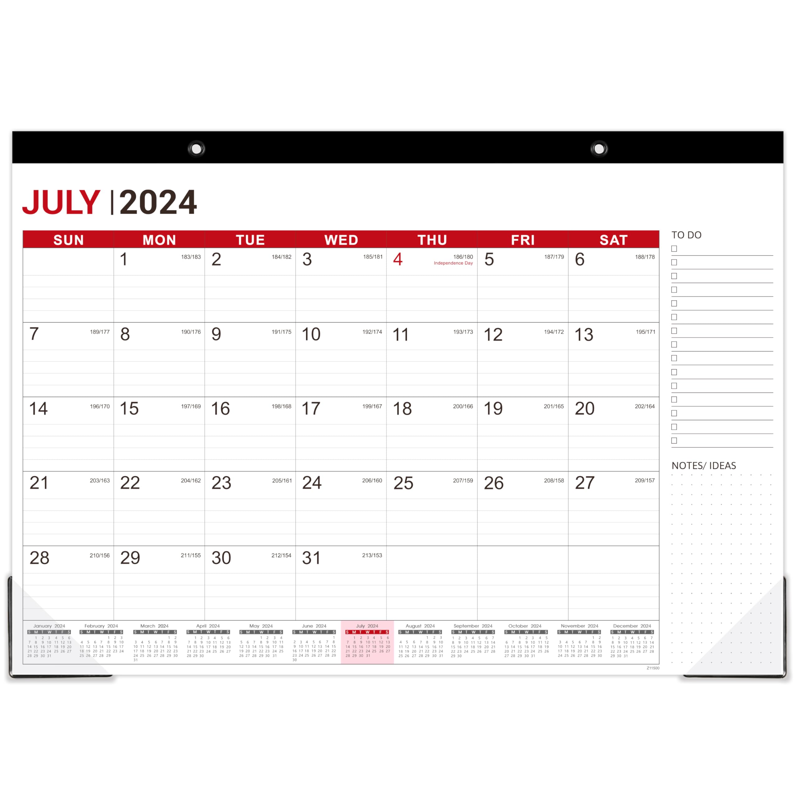 Snapklik.com : Desk Calendar 2025-12 Months Calendar 2025, 12" X 17 ...