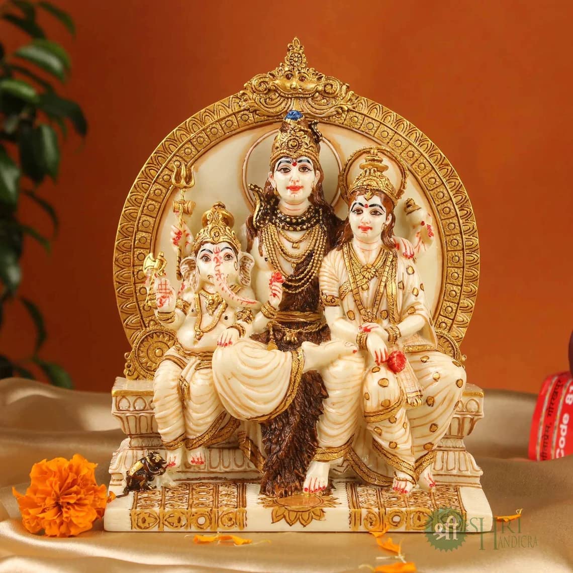 Buy INDICAST Lord Shiva Parivar Moorti Indian God Figure Mahadev Hindu ...