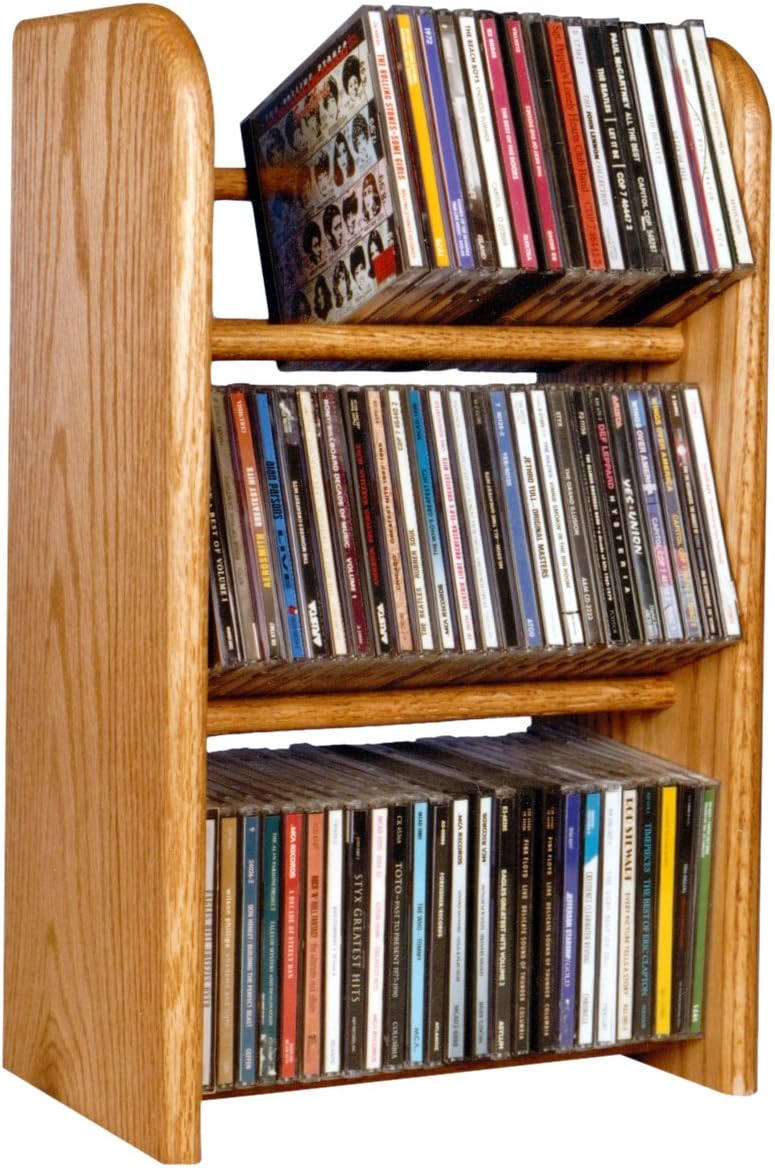 Amazon.com: Wood Shed HILL 04 Series Dowel Style CD Storage Rack - 304 ...