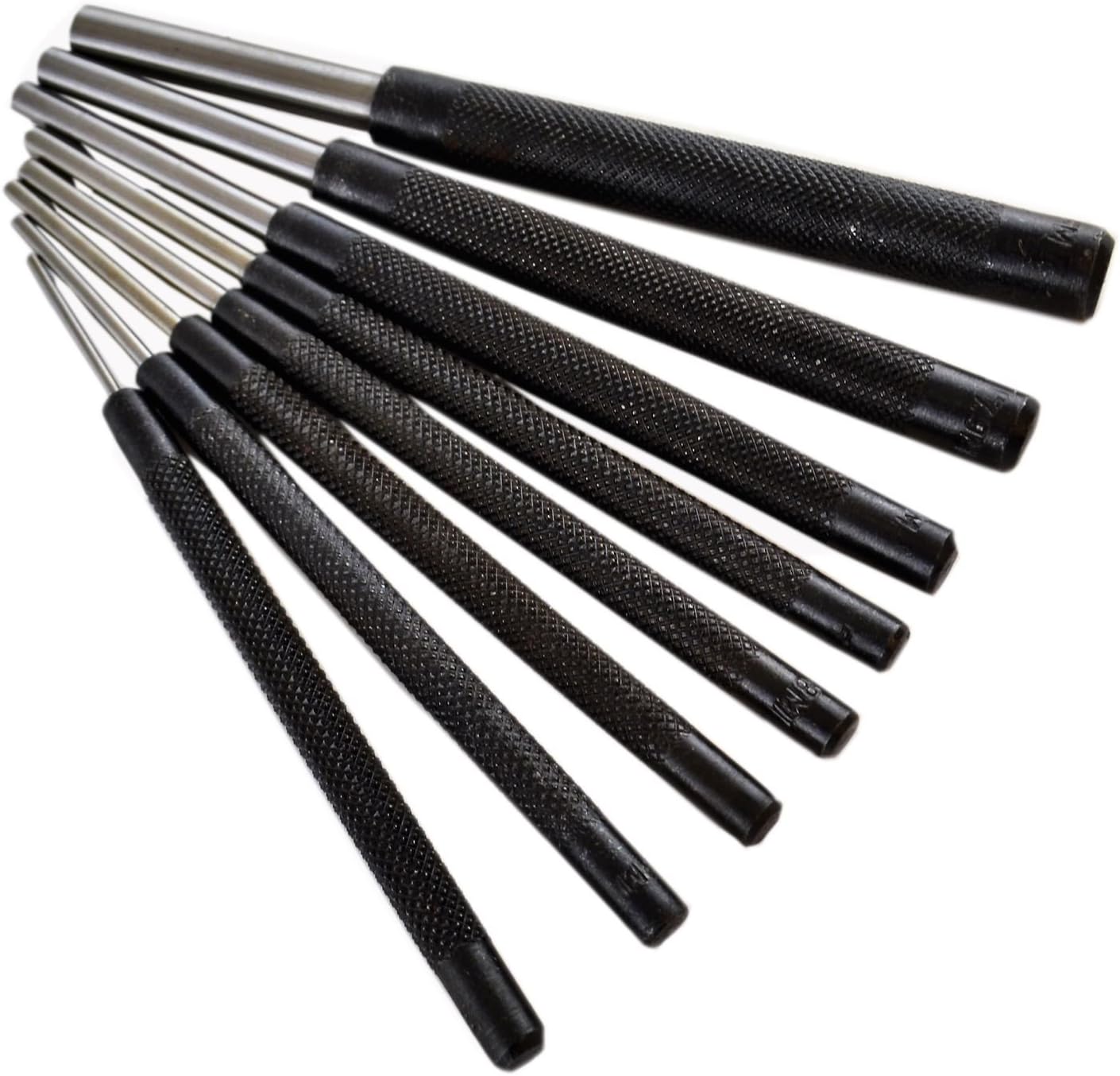 Pin Punch Set Drifting Parallel Punches Metric 2.4mm - 9.5mm Bergen 8pc ...