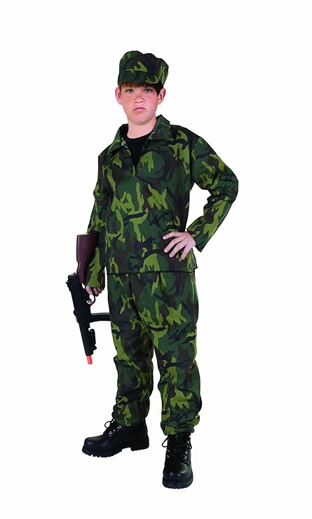 Buy RG Costumes Commando Costume, Child Large/Size 12-14 Online at Low ...