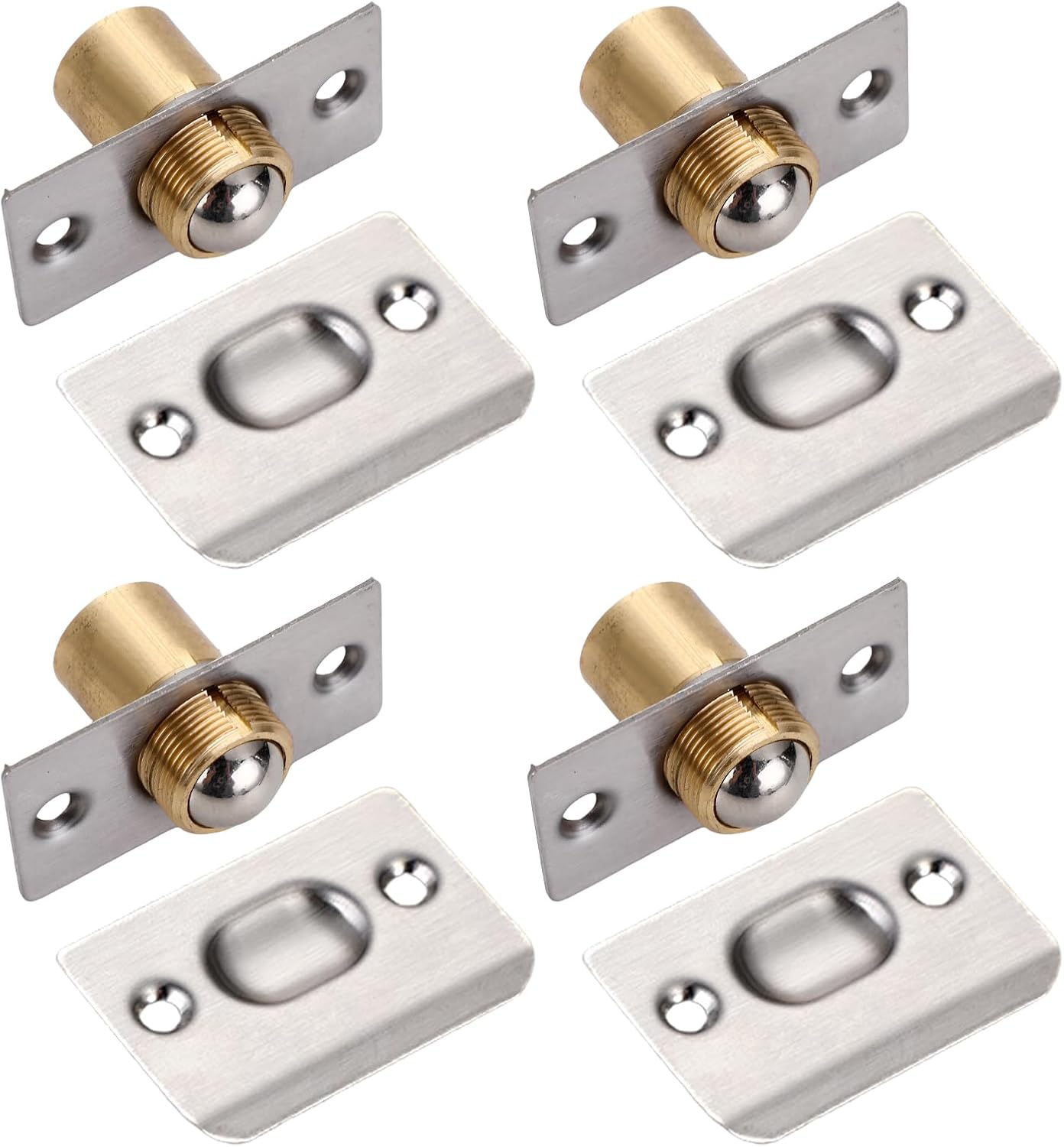 4Pcs Adjustable Concealed Latches Replacement Closet Door Balls Catches ...