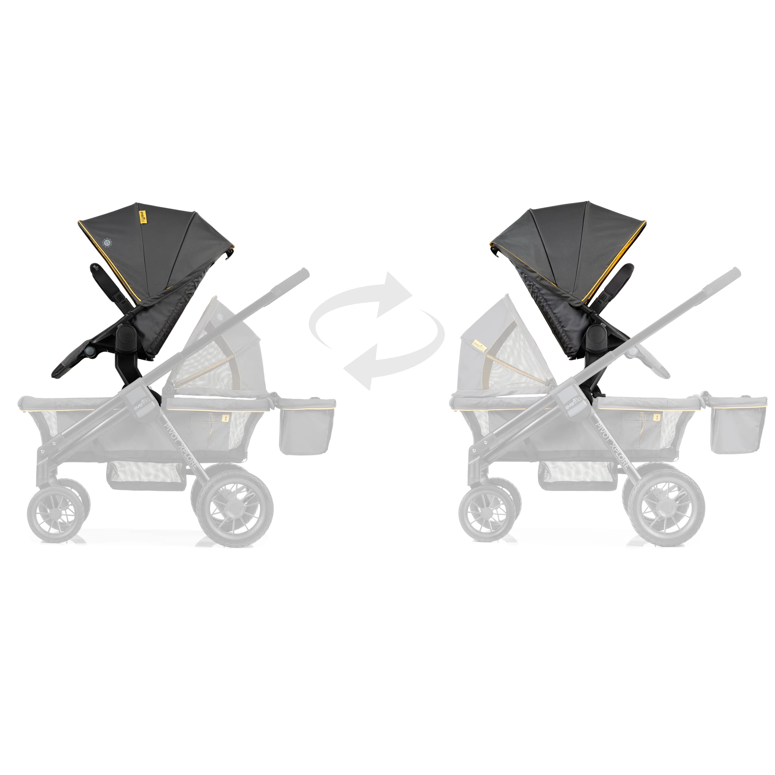 Snapklik.com : Evenflo Pivot Xplore Stroller Wagon Second Seat