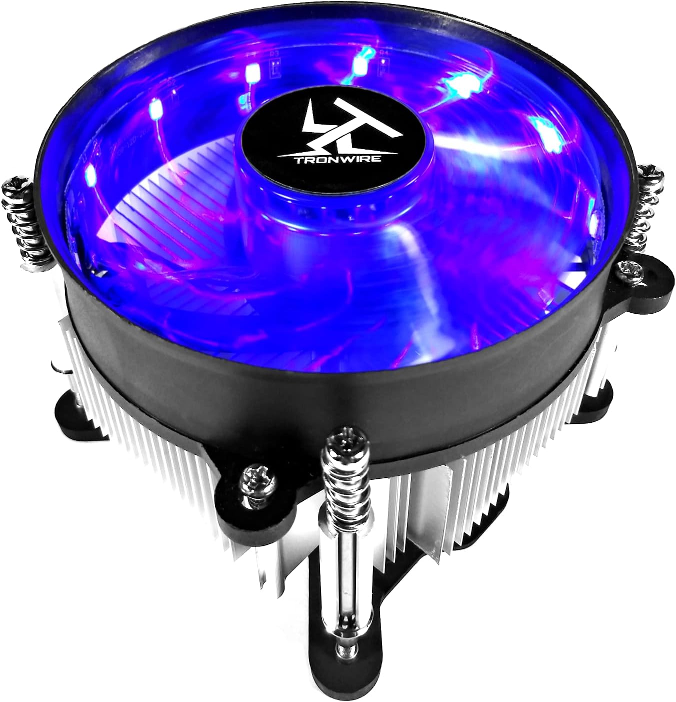 Amazon.com: TRONWIRE TW-10 Blue LED CPU Cooler Aluminum Heatsink 3-Pin ...