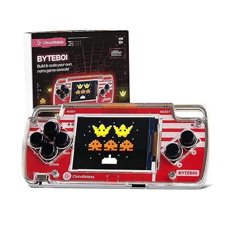 Amazon.com: CIRCUITMESS ByteBoi DIY 8-Bit Game Console Kit | Build ...
