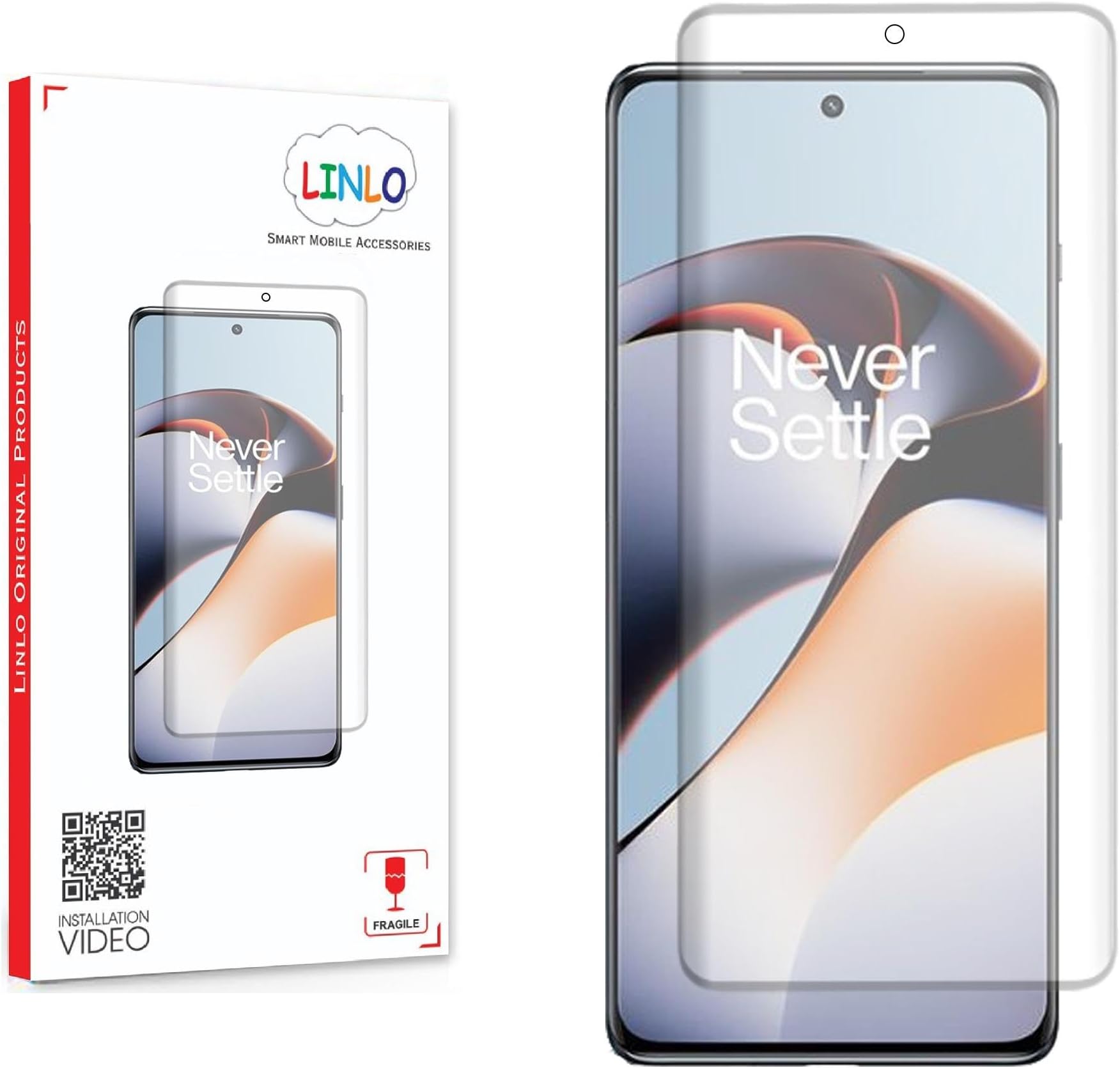 CEDO OnePlus 12R UV Tempered Glass | Screen Protector Full HD Quality ...