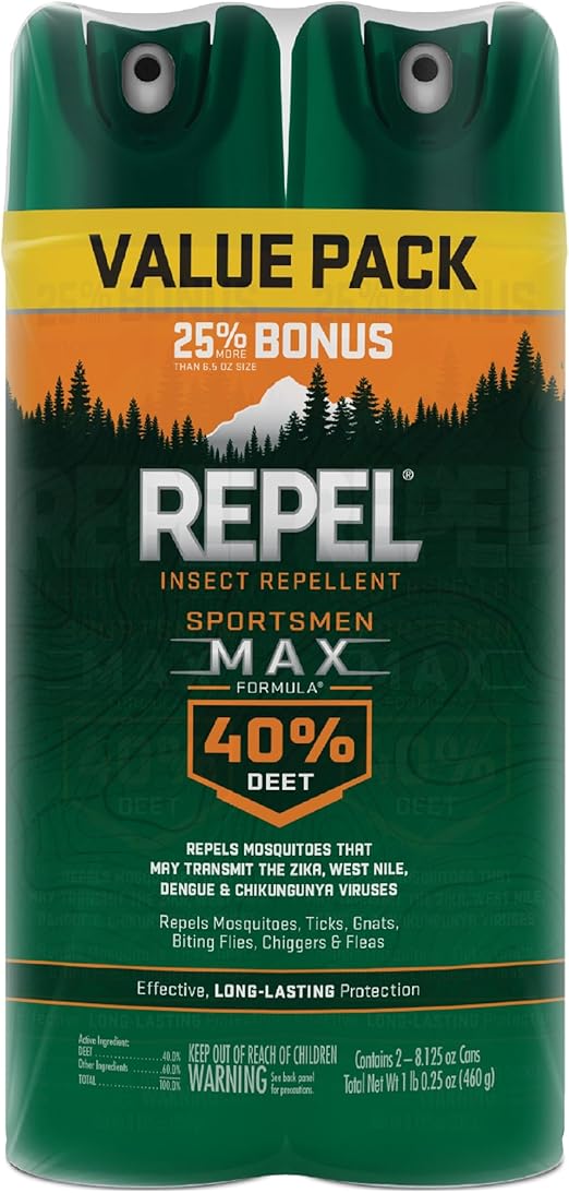 Amazon.com: Repel Insect Repellent Sportsmen Max Formula 40% DEET, 2-8. ...