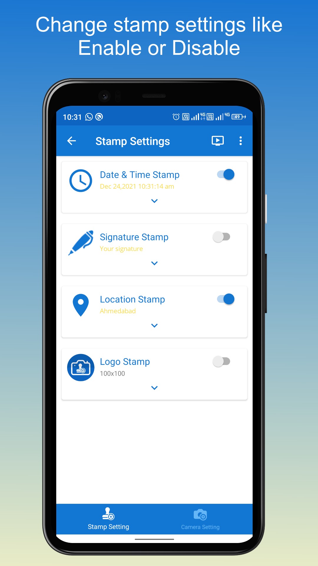 Timestamp Camera Free - App on the Amazon Appstore