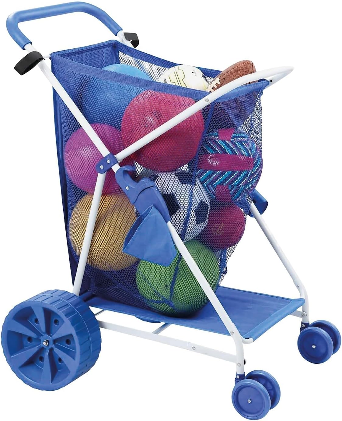 Amazon.com : Folding Multi-Purpose Deluxe Beach Cart With Wide Terrain ...