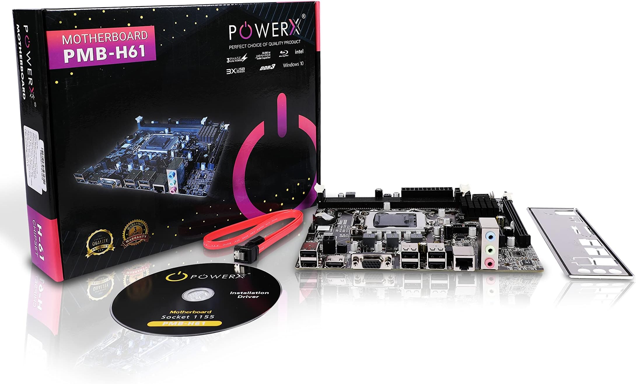 Amazon.in: Buy Consistent DDR3 Motherboard CMB H61 With NVME slot ...