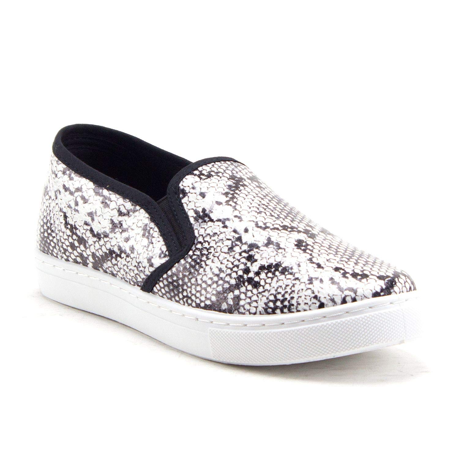 Snapklik.com : Womens Blair Slip On Python Snake Print Platform Sneakers Shoes