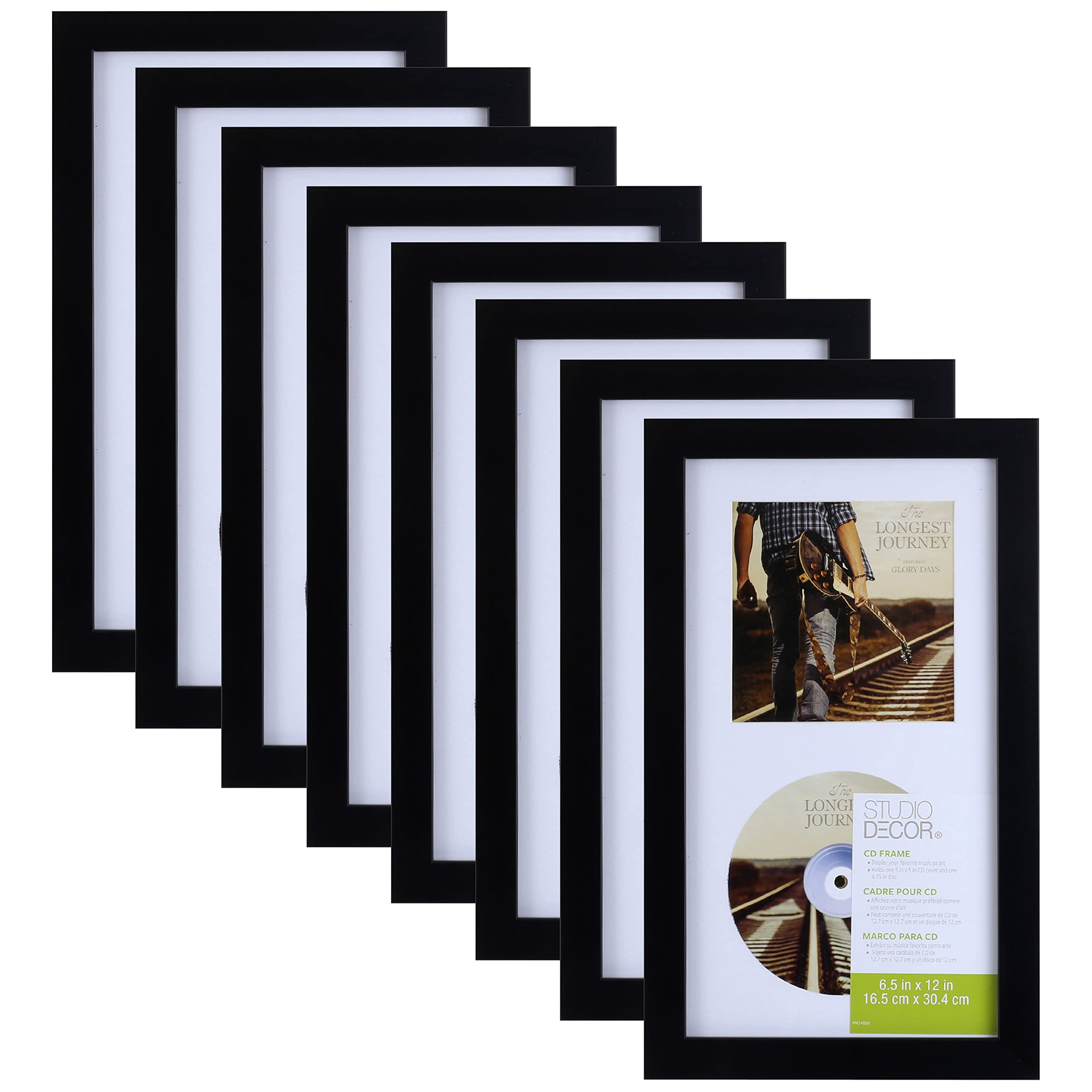 Amazon.com: 6.5" x 12" Black CD Display Case by Studio Décor - Frame ...