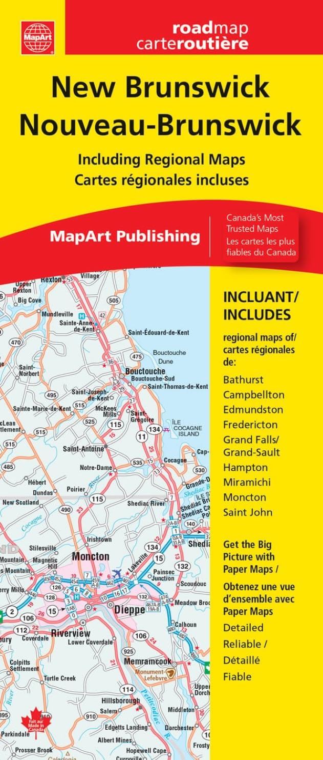 Nouveau Brunswick Map Explore NB | Home | Magnificent Rocks