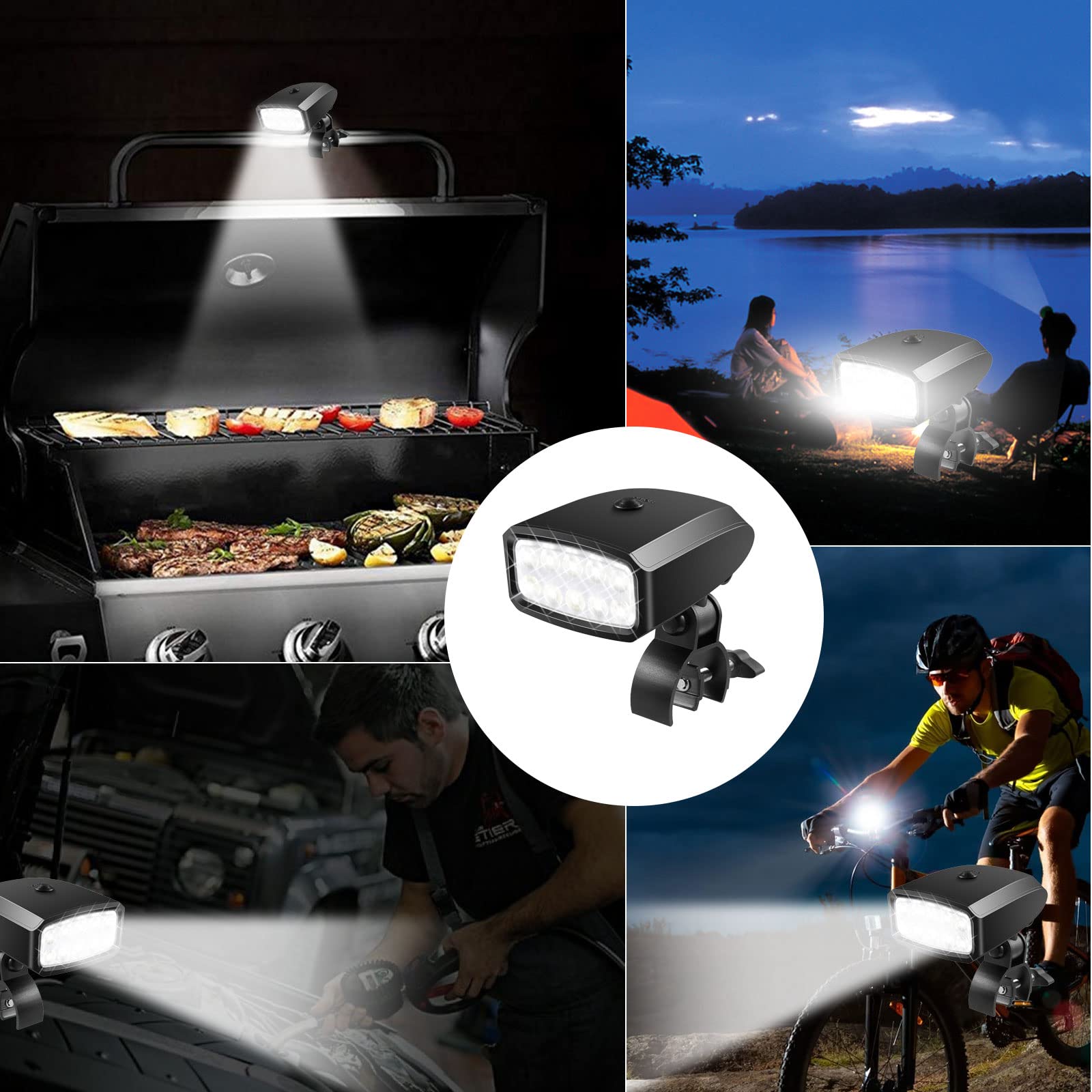 Bbq Portable Outdoor Lights 4 Burner Portable Gas Plancha 10kW BBQ
