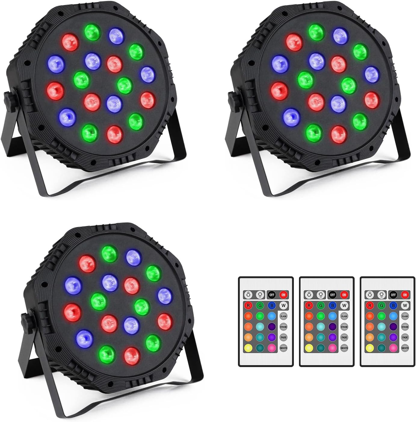 Luces De Escenario RGB, Luces Para Fiesta Discoteca Estroboscópicas Par ...