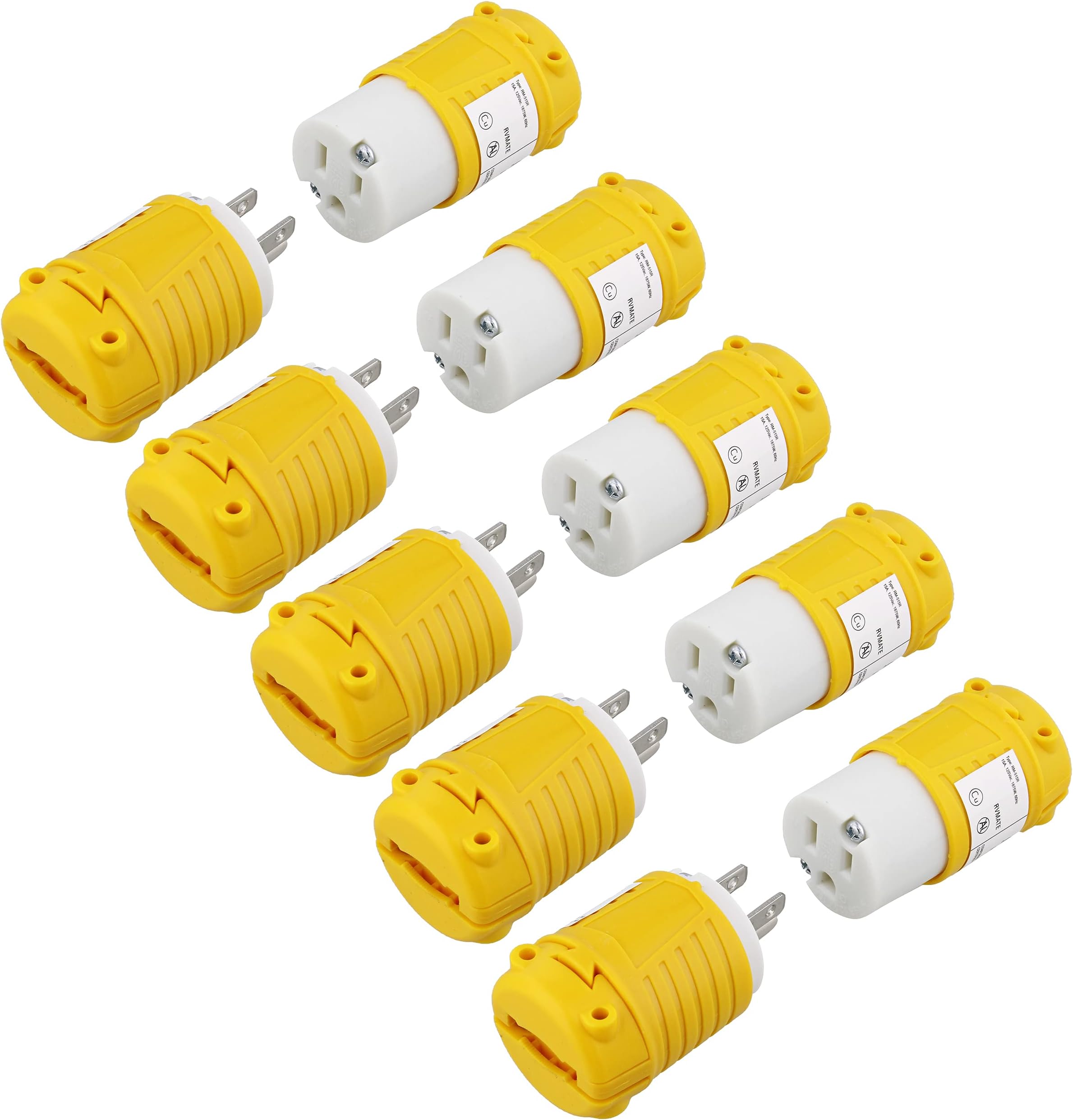 NEMA 5-15 Extension Cord Repair Ends Male & Female Drop Cord ...