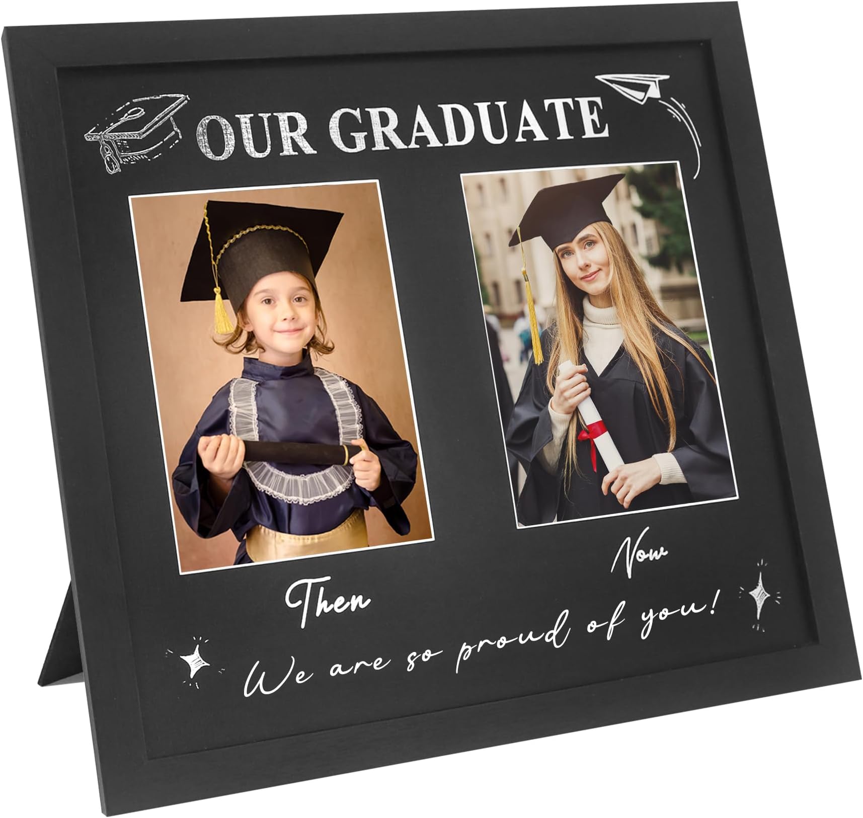 Amazon.com - Double Hinged 5x7 Graduation Frame, Class of 2025 (or Any ...
