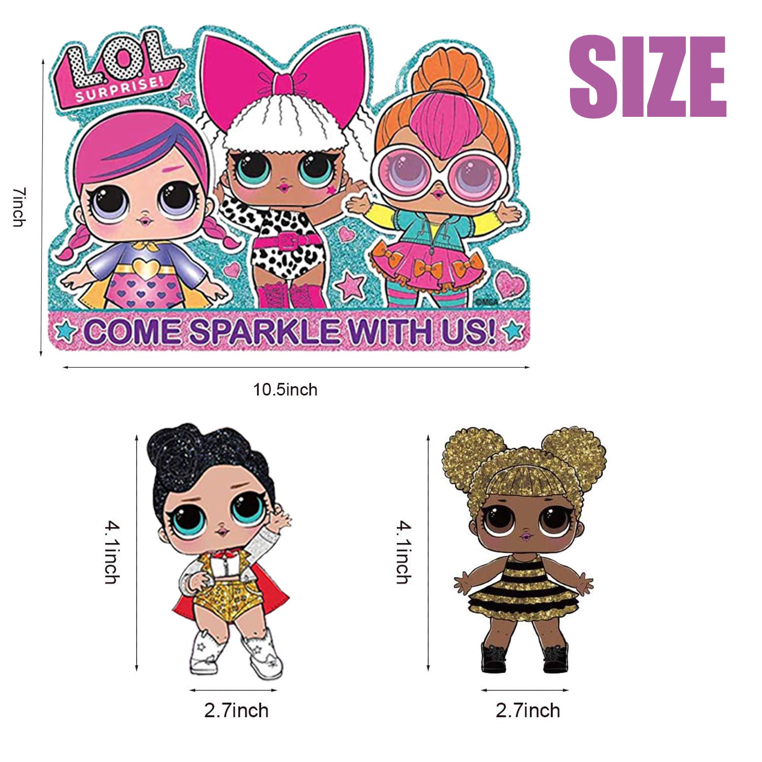 LOL Party Supplies Set - L.O.L. Birthday Decorations,10-Kids LOL Theme ...