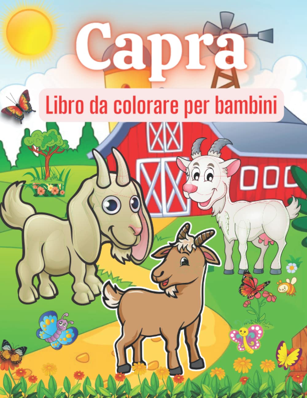 Capra Libro Da Colorare Per Bambini Libro Da Colorare Di | Desertcart INDIA