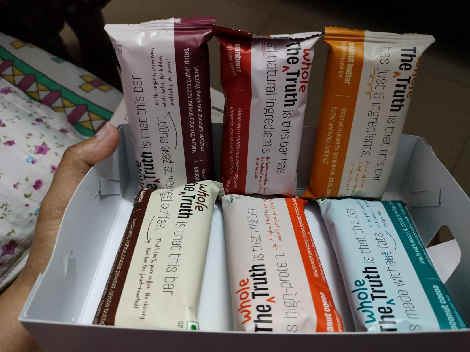 The Whole Truth - Protein Bars | All-in-One | Pack of 6 x 52 g each ...