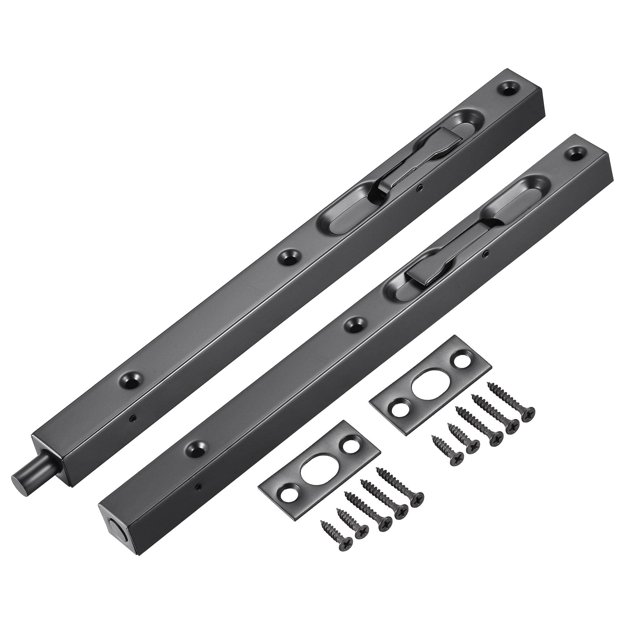 Sourcing Map Flush Bolt 10 Inch Stainless Steel Security Door ...