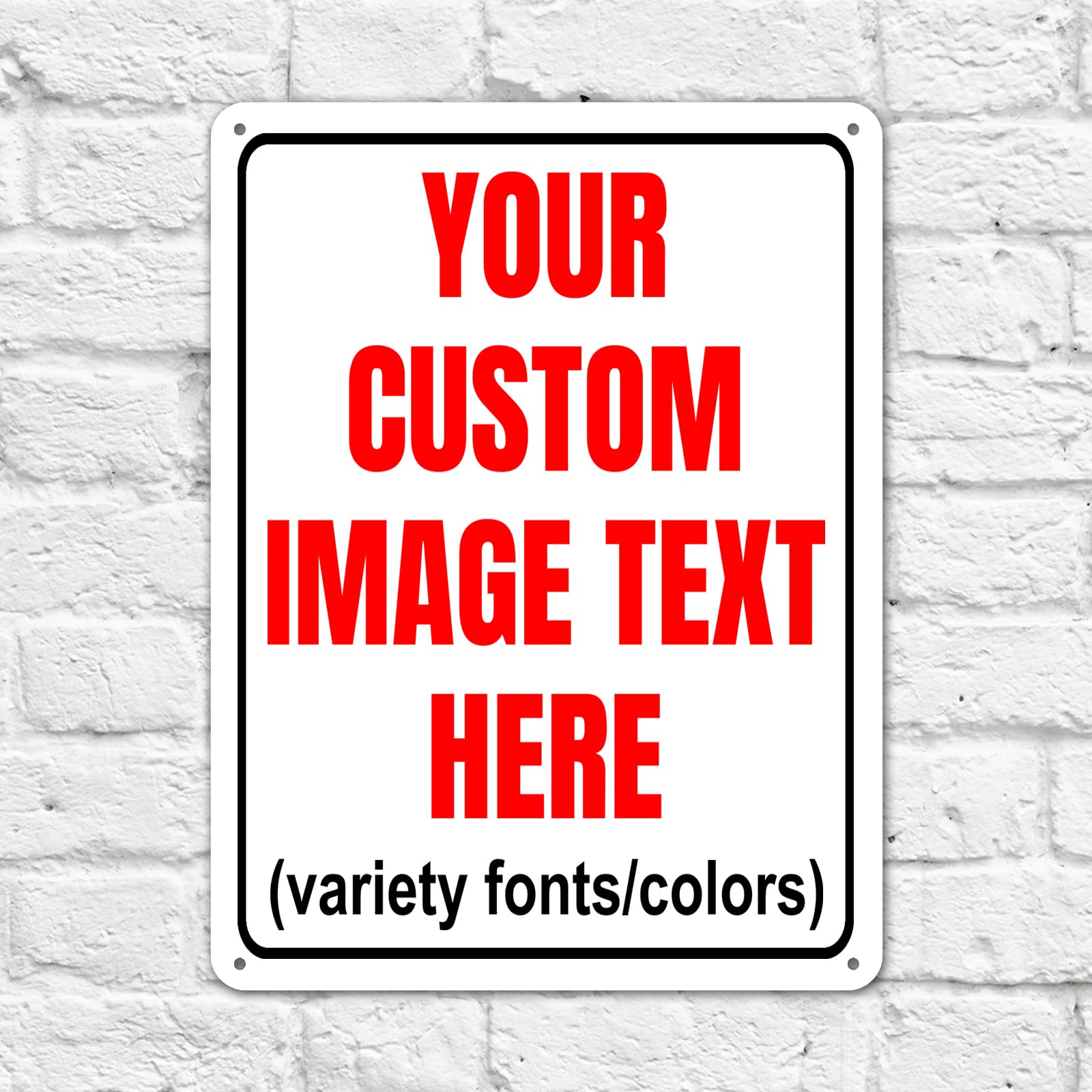 Amazon.com : Custom Signs Outdoor Metal Sign - Personalized Signs ...