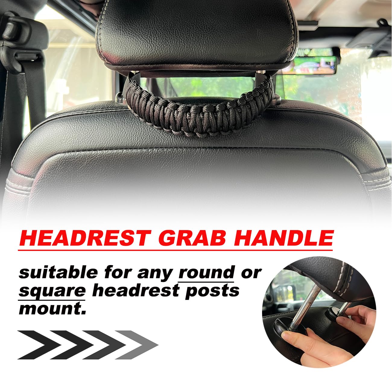 Snapklik.com : SWLOR 4 Pack Grab Handles For Jeep - 2 Roll Bar Garb ...