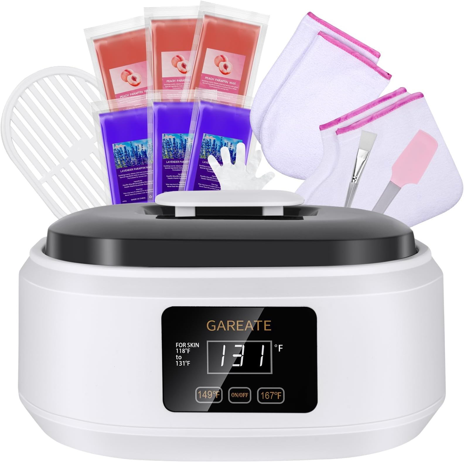 Amazon.com : VALLYDOM Paraffin Wax Machine for Hand and Feet - 4000ml ...