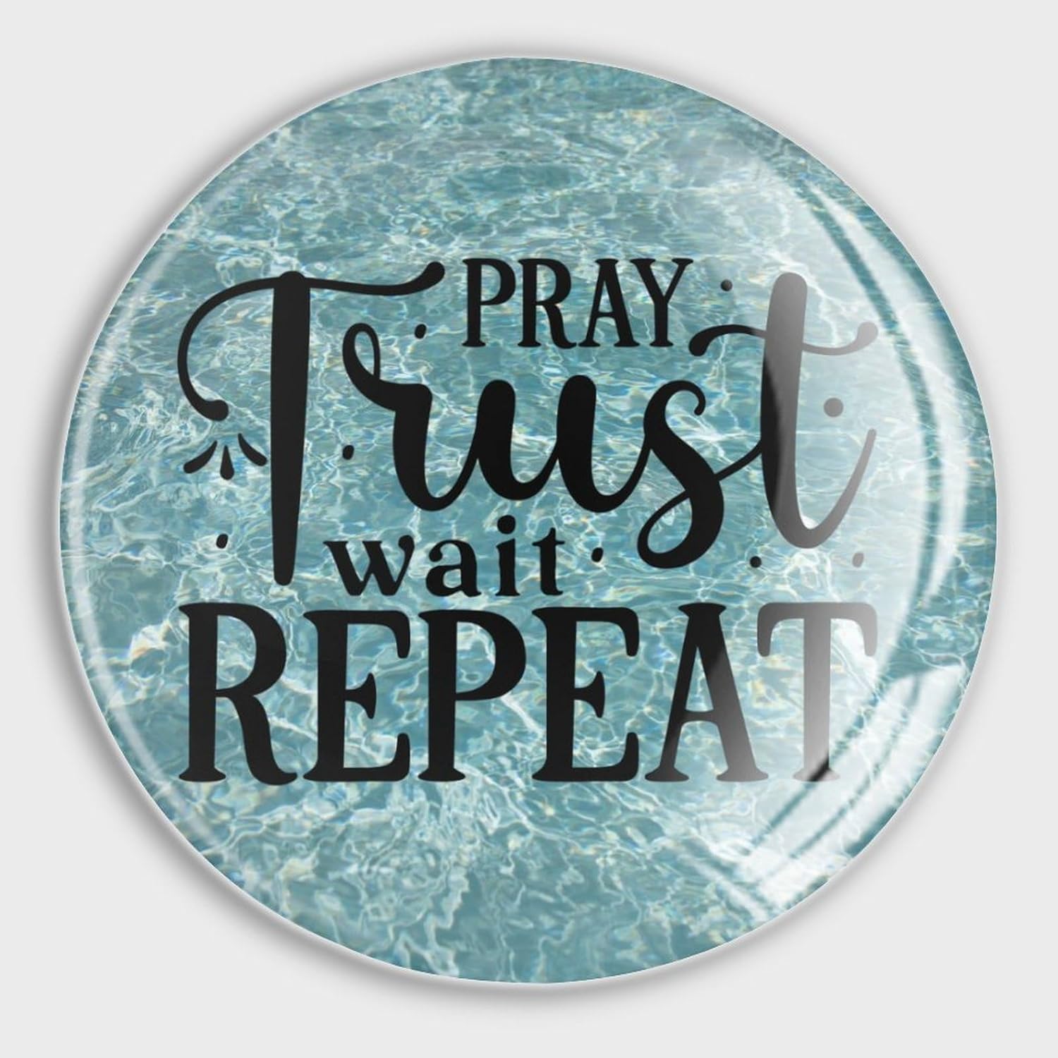 Amazon.com: ArogGeld Pray Trust Wait Repeat Magnets Refrigerator ...
