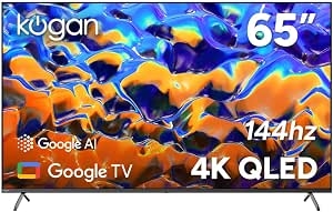 Kogan 65" QLED 4K 144Hz Smart AI Google TV - KAQL65XQ98GSTB - 65 Inch ...