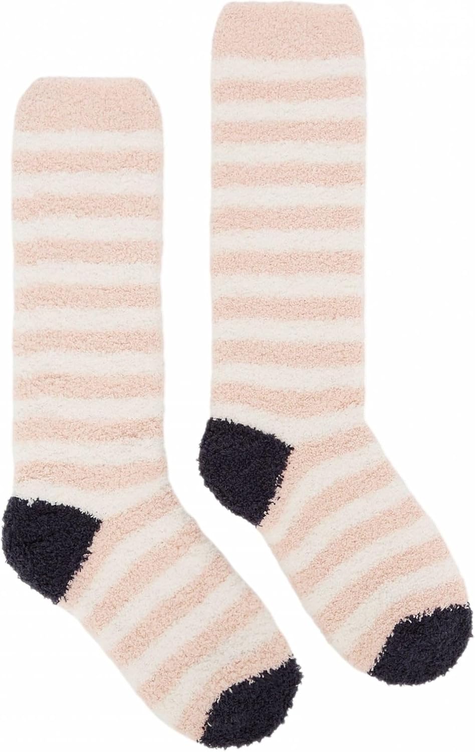 Joules Fluffy Sock (Pink/Cream) ONE SIZE PINK/CREAM : Amazon.co.uk: Fashion