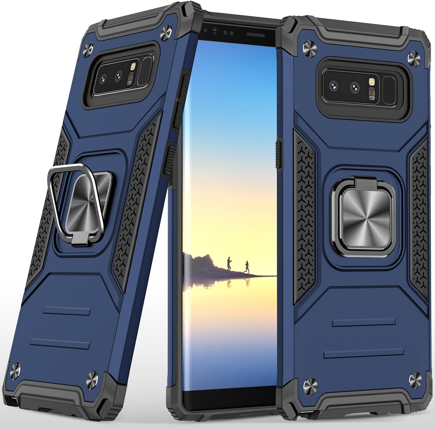 Amazon.com: Dionsibei Galaxy Note 8 Case Military Grade Built-in Kickstand Case with Stand ...